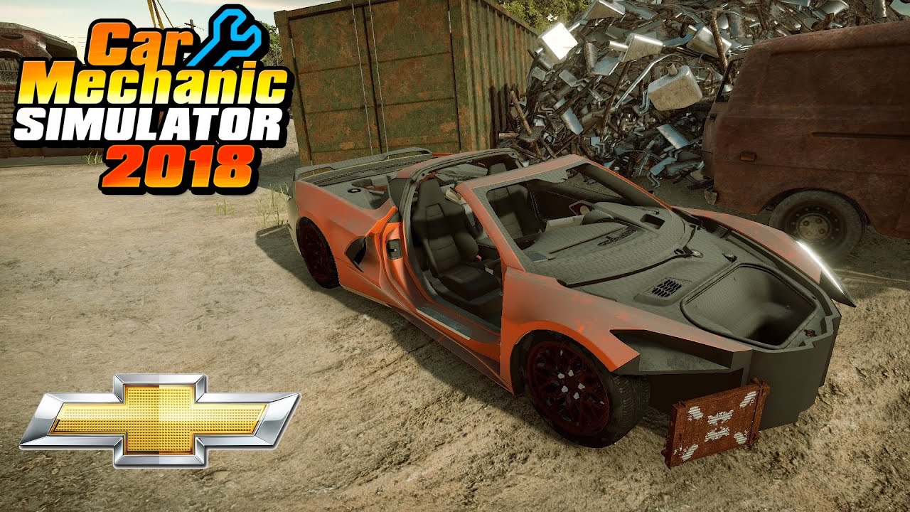 Restoring a C8 Corvette - Car Mechanic Simulator 2018 - YouTube