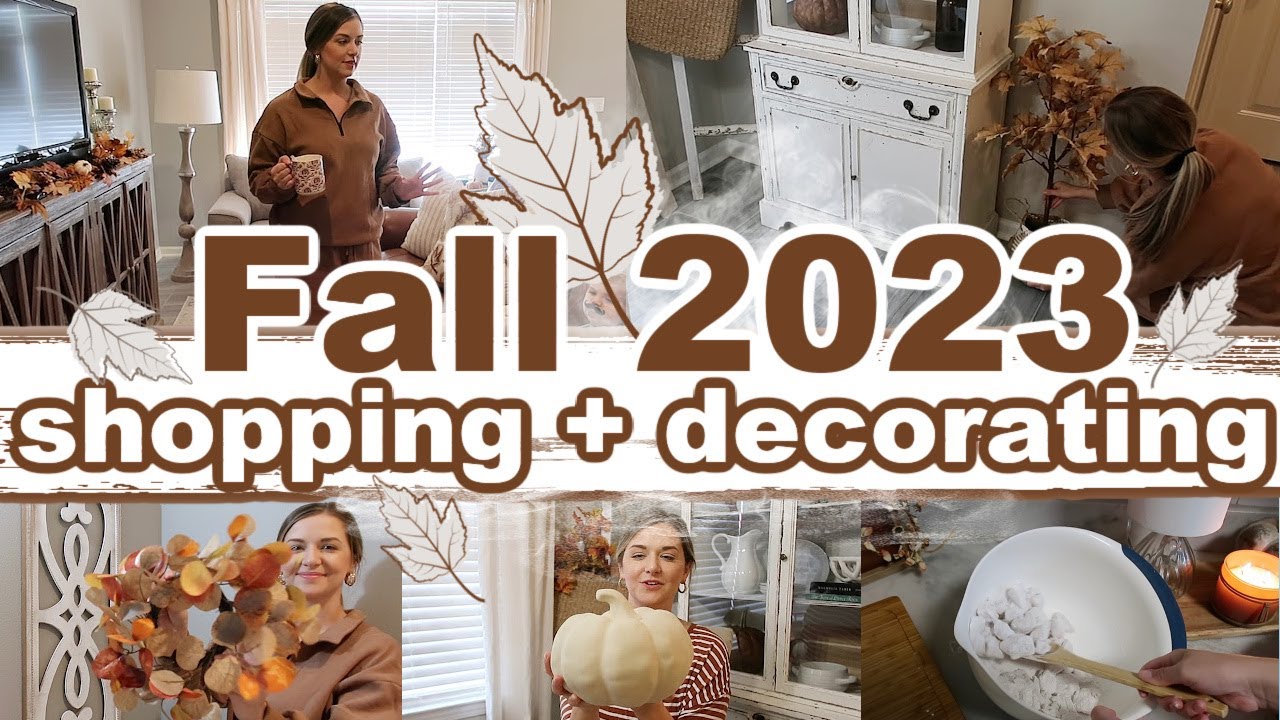 2023 COZY FALL DECORATING | FALL SHOPPING + DECORATING | FALL HOMEGOODS ...