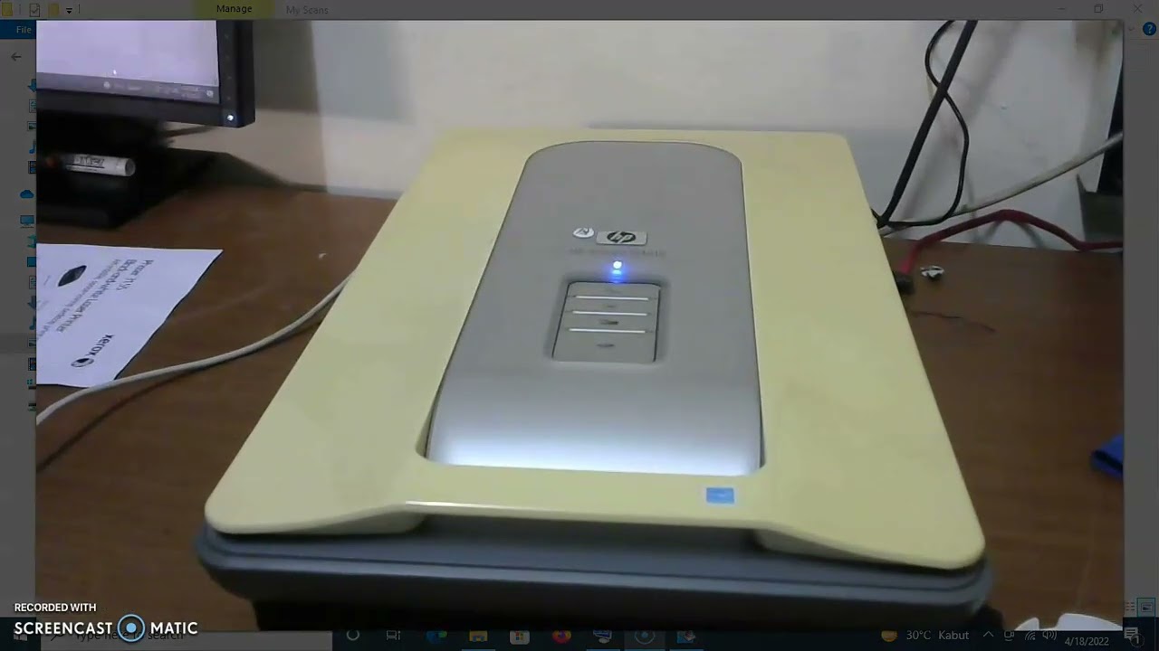 Scanner HP Scanjet G4010 Dokumen Klise - YouTube