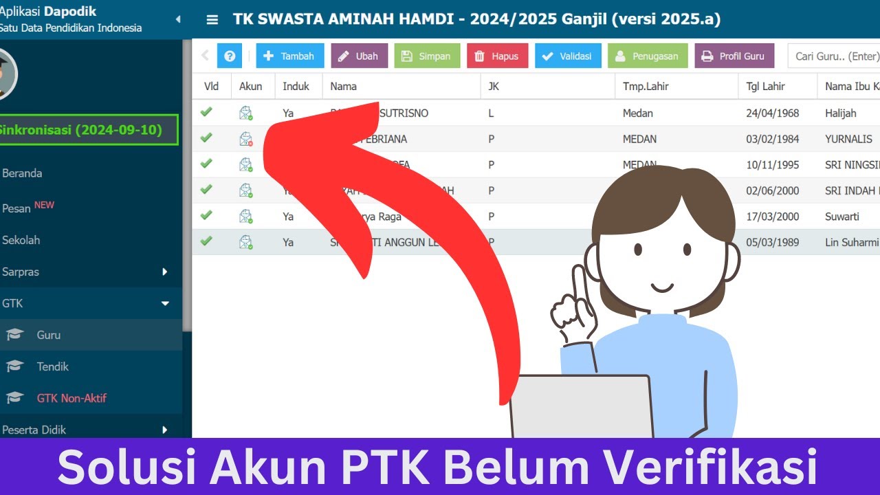 Cara Mengatasi Akun PTK Belum Terverifikasi Padahal Sudah Diverifikasi Sebelumnya - YouTube