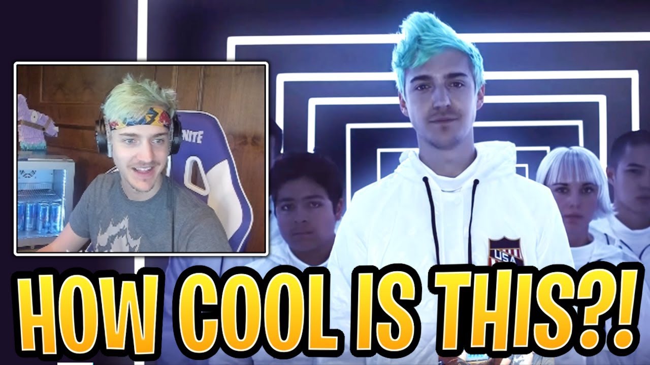 Ninja Reacts to His TV Commercial with Travis Scott for Samsung ...
