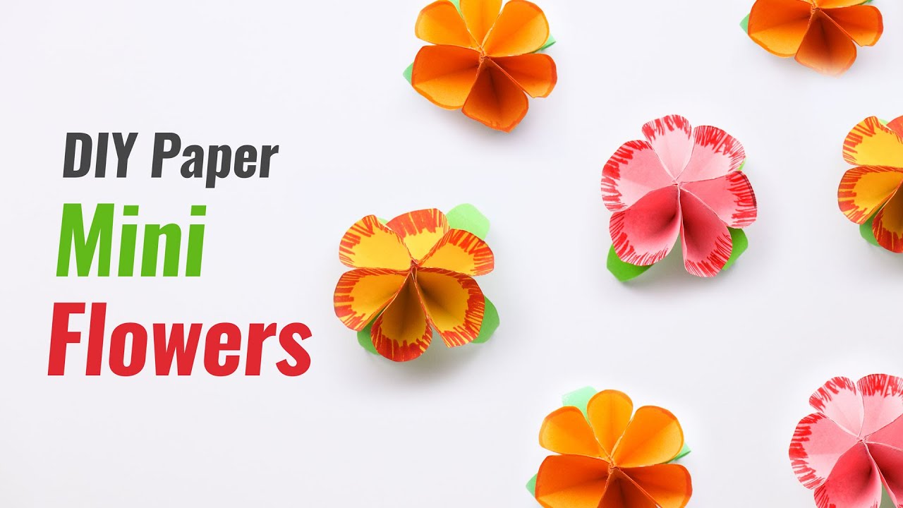 How to Make Mini Paper Flowers | DIY Paper Flower | Easy DIY Homemade ...