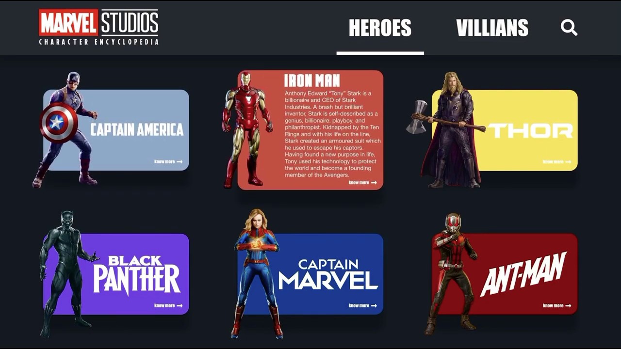 Marvel Studios: Character Encyclopedia - YouTube
