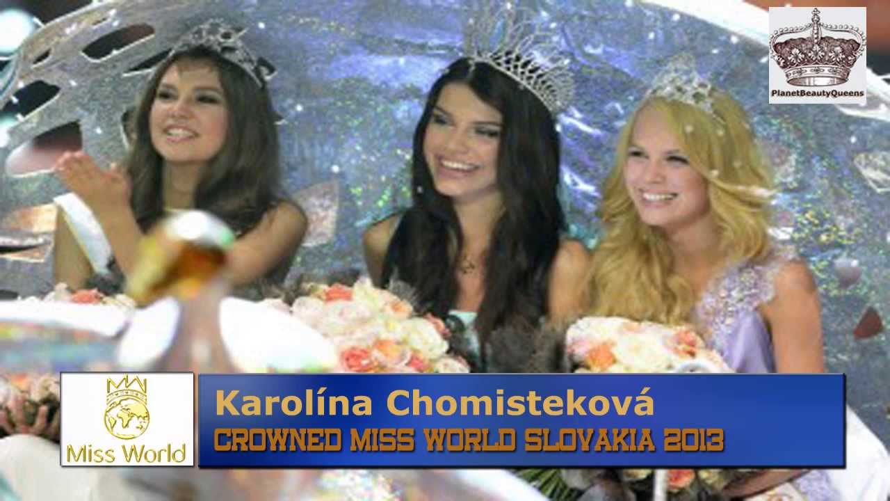 Karolína Chomisteková was crowned Miss World Slovakia 2013 - YouTube
