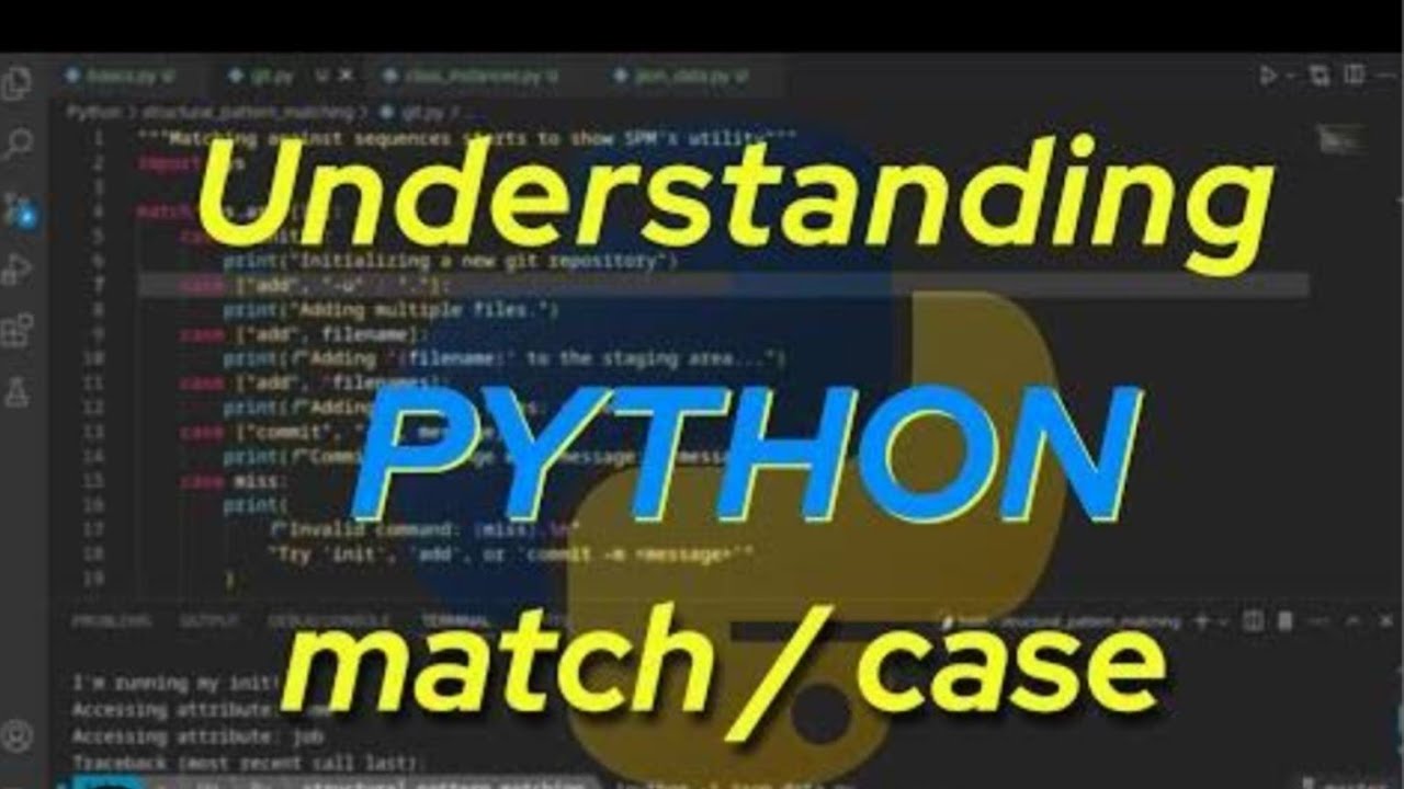 Python Pattern Matching Type YouTube Python Pattern Matching Type YouTube