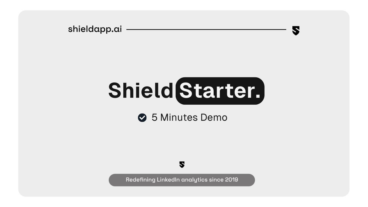 Shield Starter Subscription - 5 min Demo - YouTube