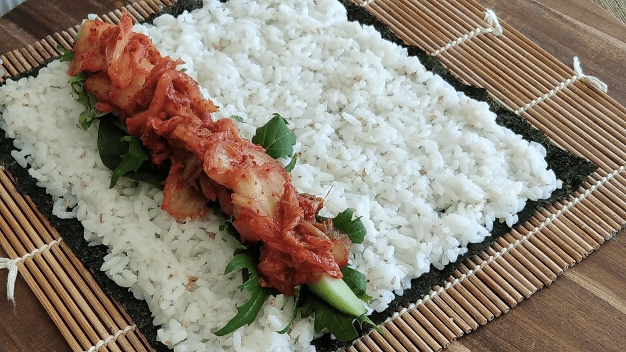 Kimchi Sushi | How to Make Sushi I Sushi Recipe - YouTube