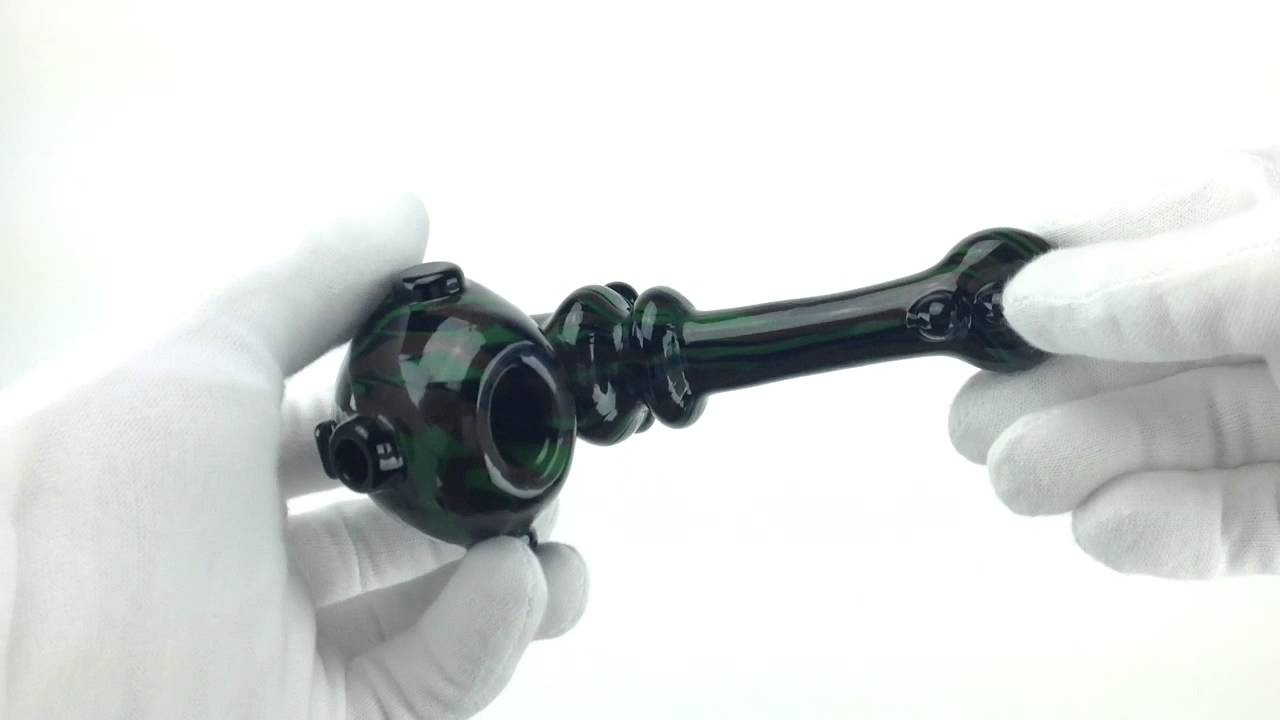 Camo Pipe by Torcher Glass - YouTube