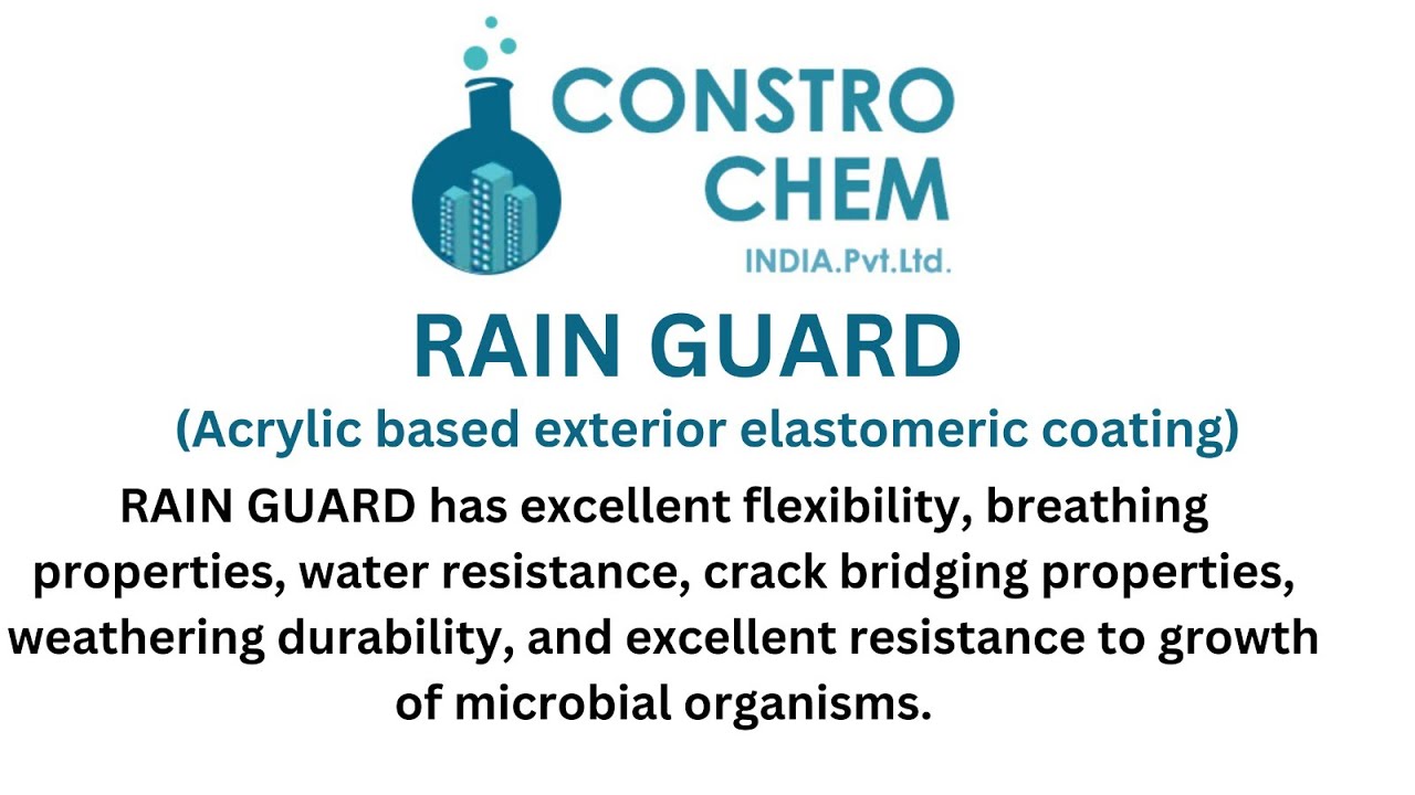 RAIN GUARD | Waterproofing coating | Constro chem India Pvt ltd - YouTube