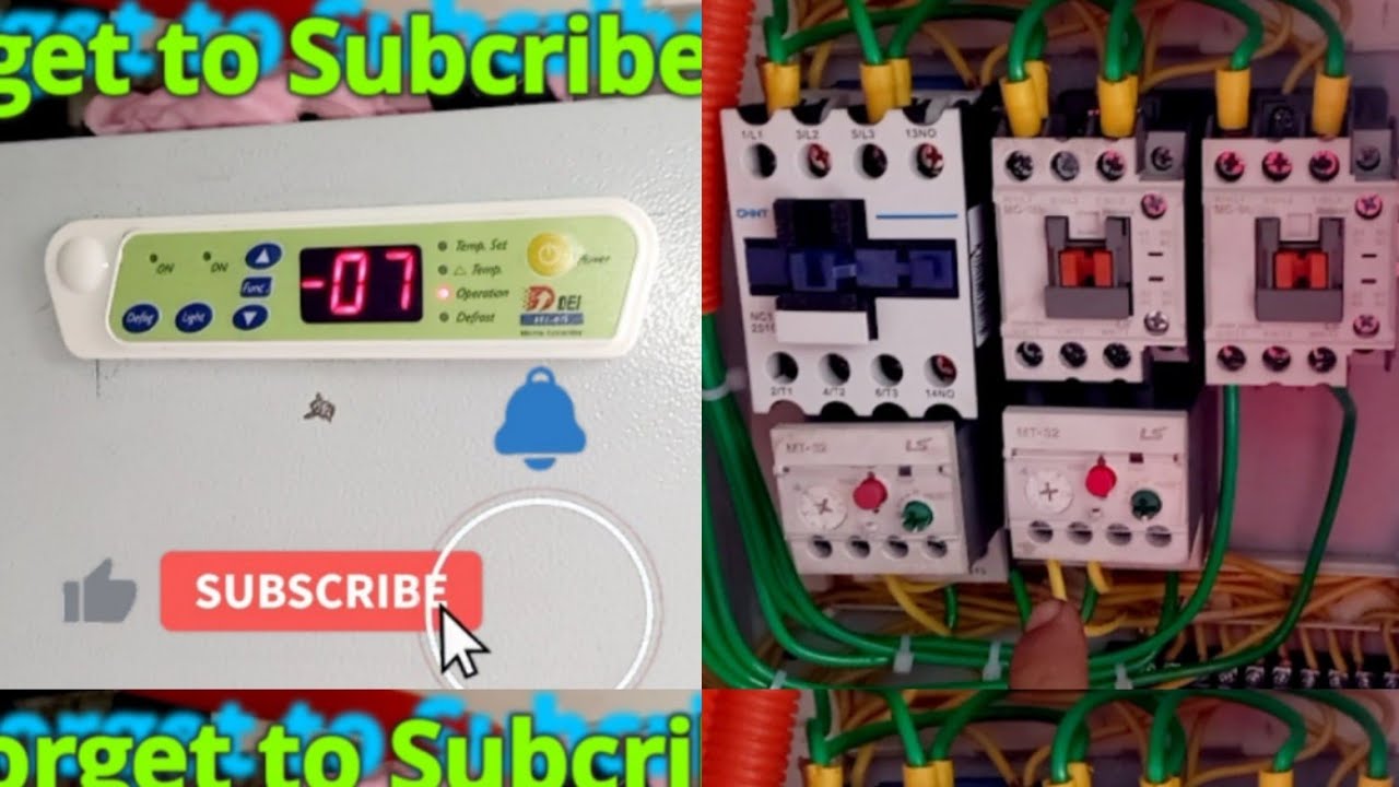 How to install walk in freezer system using you existing Panel. - YouTube
