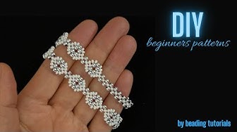 DIY beaded bracelet. Beginner pattern. Beading tutorials - YouTube