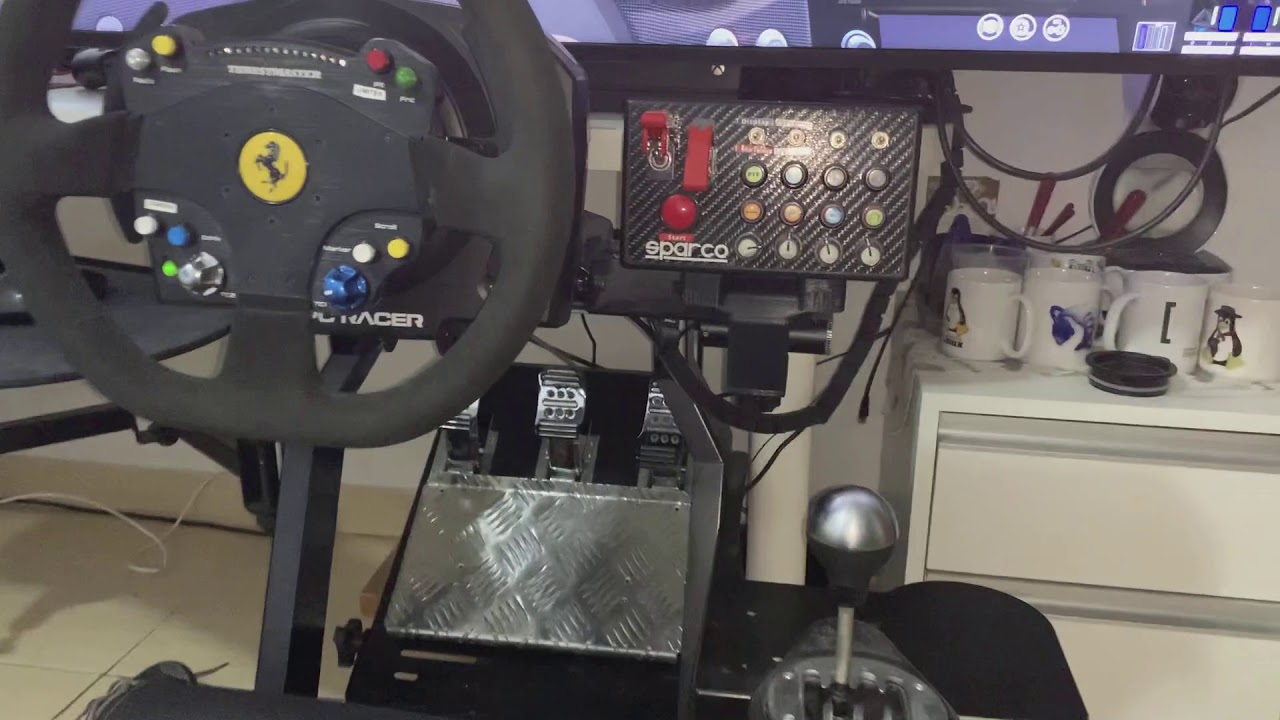 My racing sim setup - YouTube