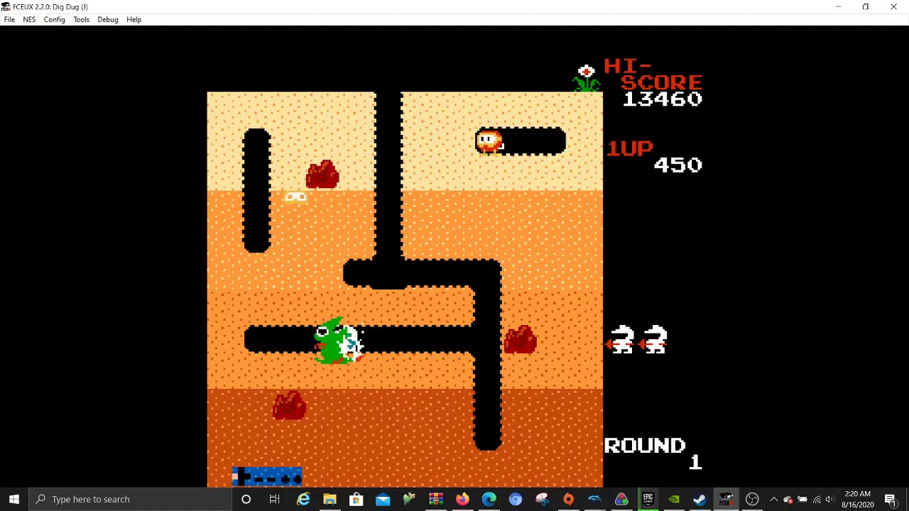 Dig Dug (NES) All Enemies Round 1 *Former WR* 0:10 by j3j_ajxx - YouTube