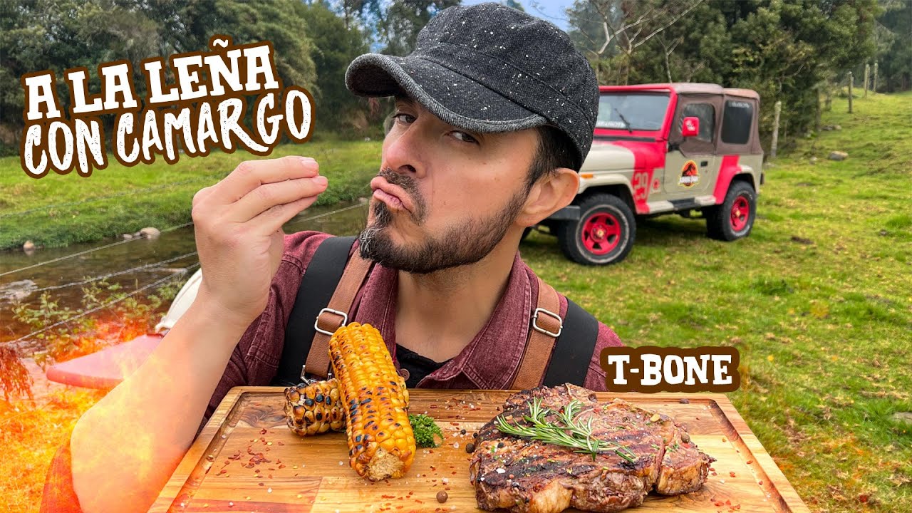Receta de T-rex / 30 años de Jurassic Park a la leña (t-bone) - YouTube