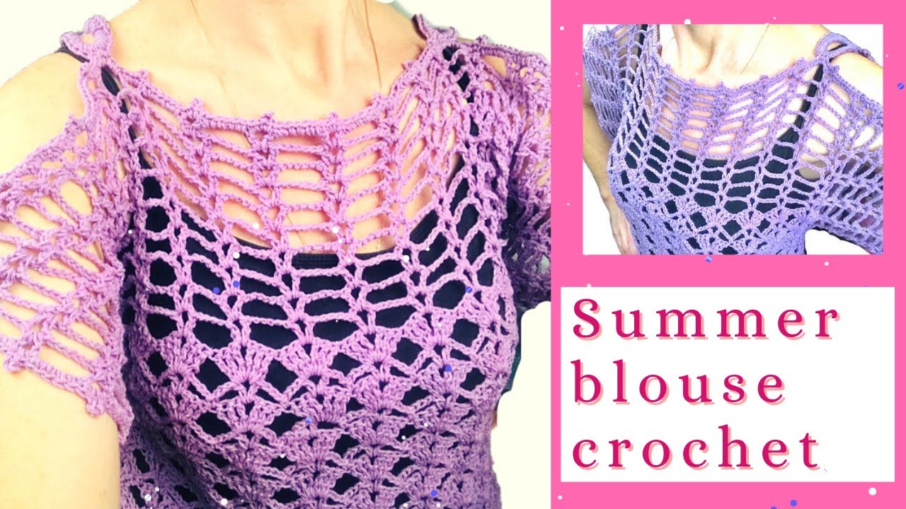 How to Crochet Summer Top - Full Tutorial Step by Step - YouTube