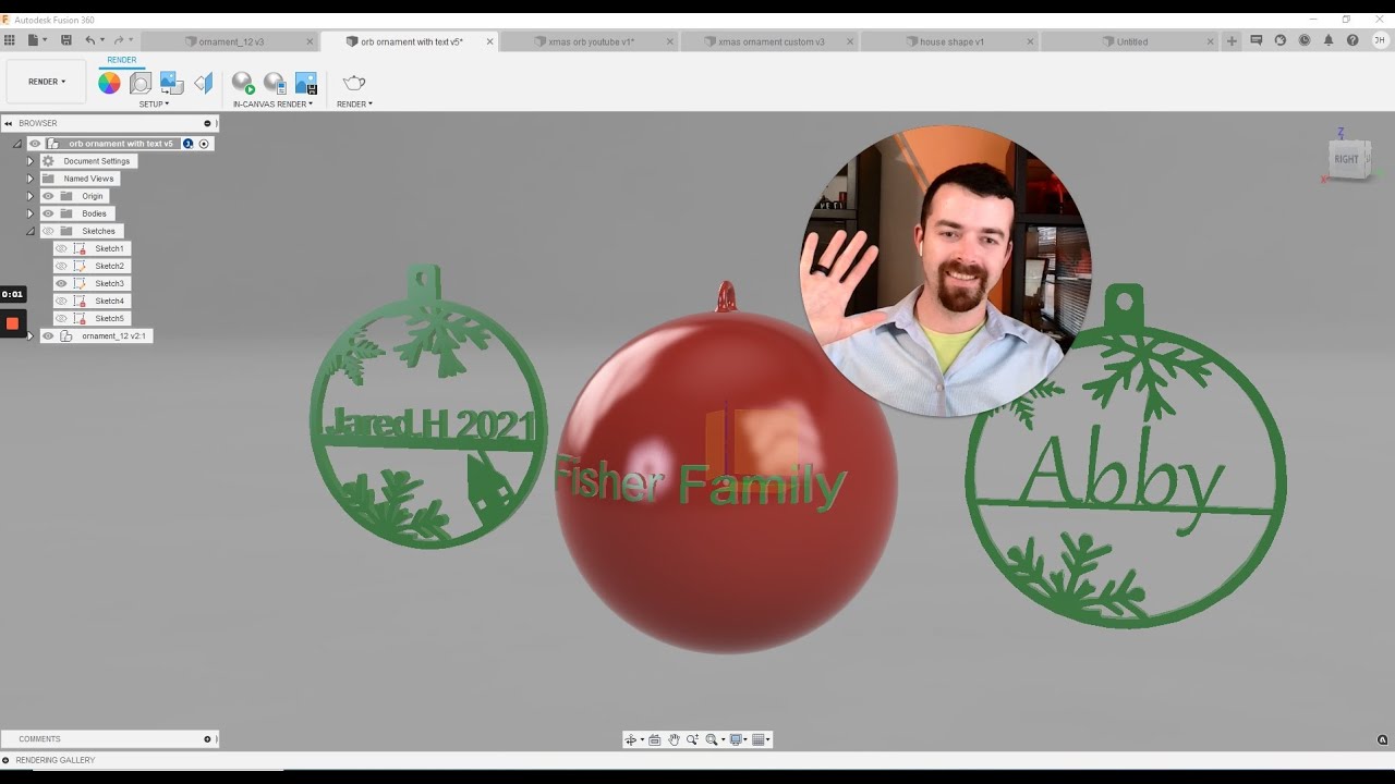 DIY PERSONALIZED CHRISTMAS ORNAMENTS (FREE HOW-DO EXAMPLE OF ...