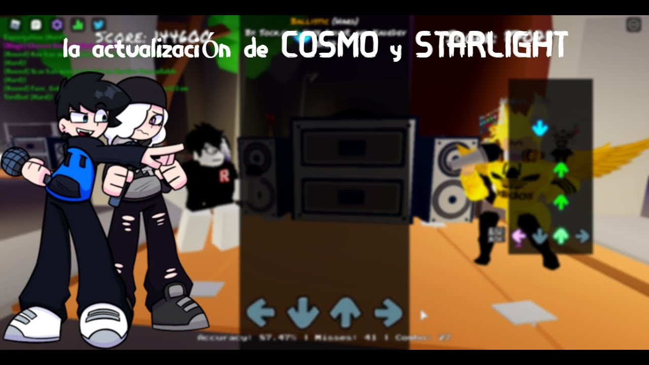 la actualizacion de STARLIGHT y COSMO (fnf roblox) - YouTube