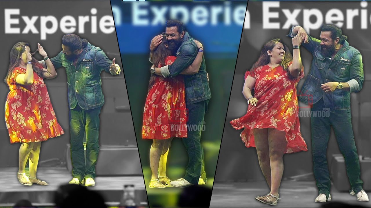 Bobby Deol Kive Dance On Stage With Fan | Unseen Moments Of Bobby Deol And His Fan - YouTube