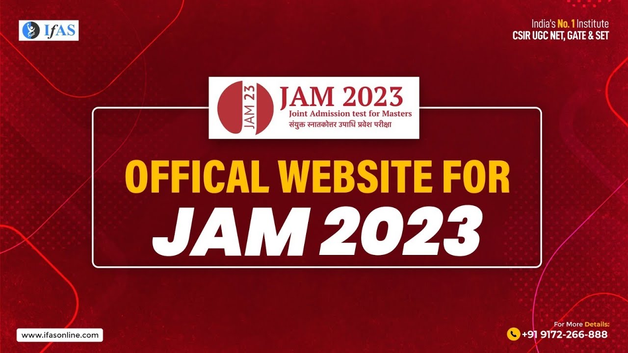OFFICIAL WEBSITE FOR JAM 2023 - YouTube