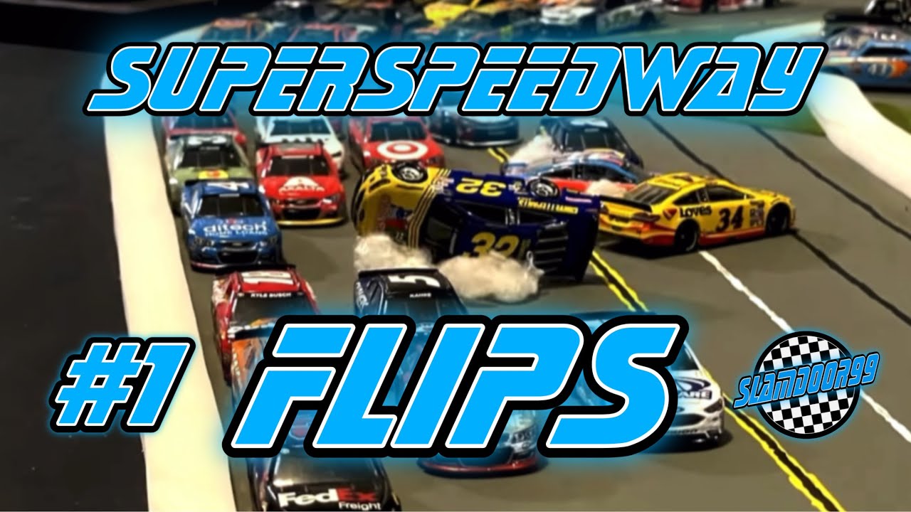 NASCAR Stop-Motion Super-speedway Flips! - YouTube