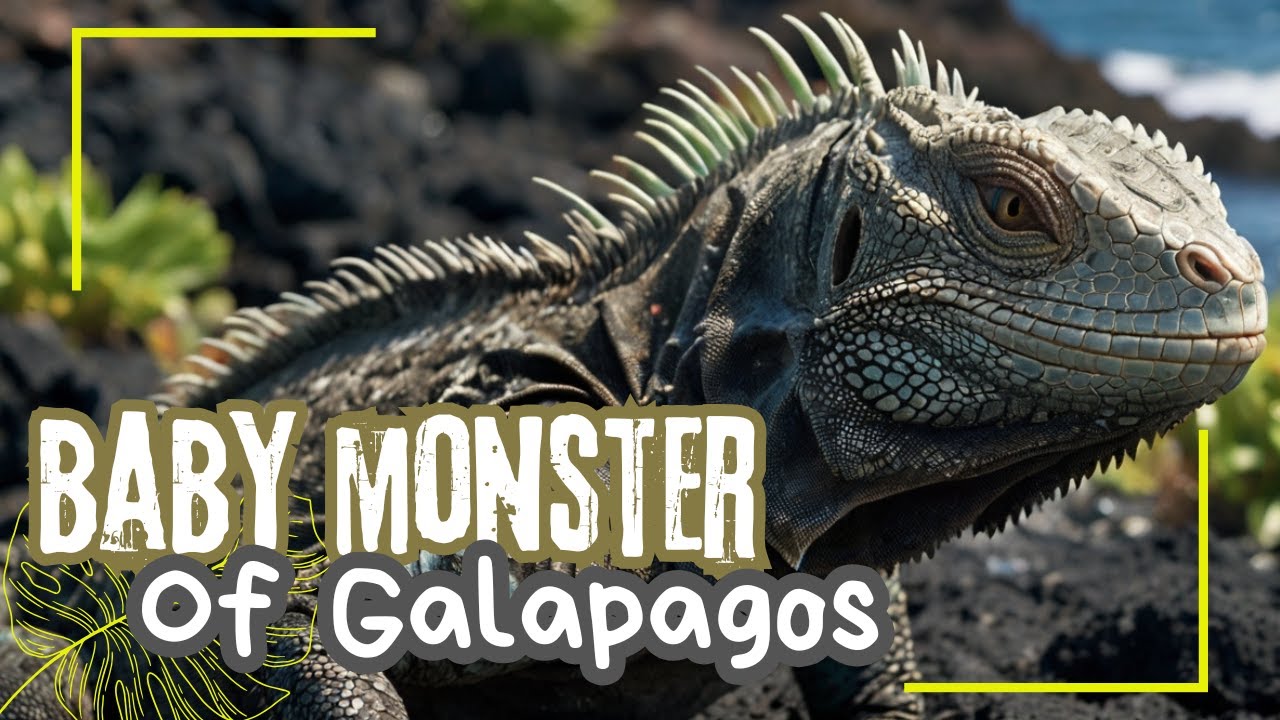 WILD Marine Iguanas Take Over Galapagos Islands | Baby Monsters of ...
