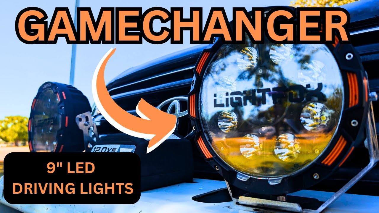 THESE ARE INSANE! - LIGHTFOX - 9inch Osram Laser LED Driving Lights ...