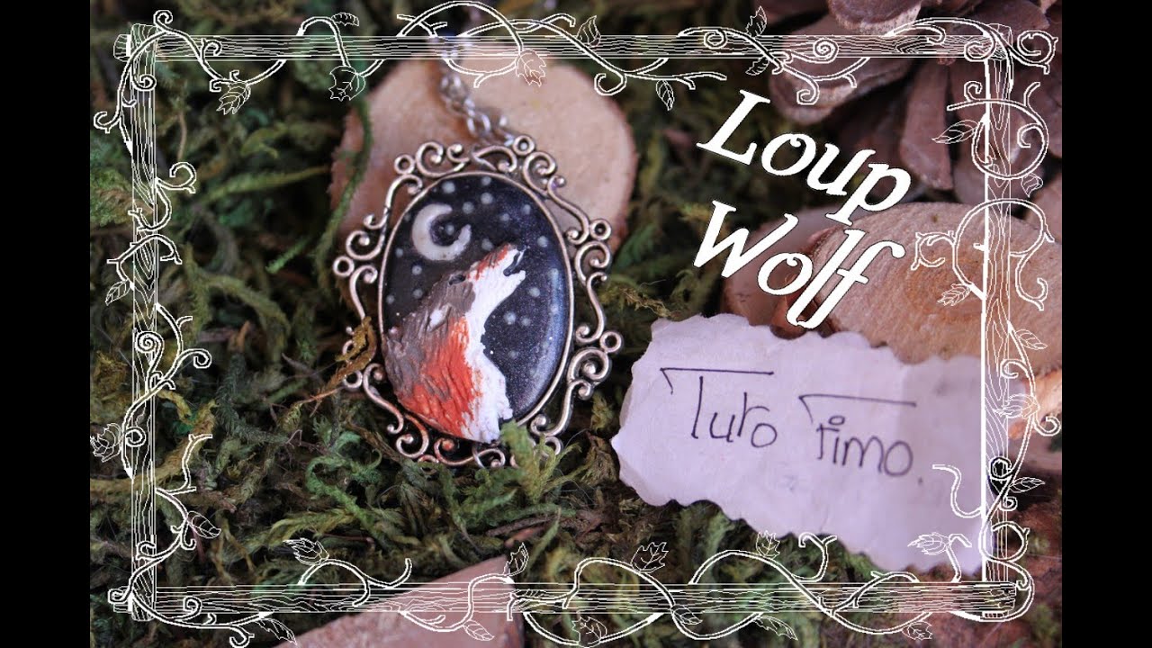 [♥ Tuto Fimo : Loup dans un support camé ♥] ~ [♥ Polymer Clay Tutorial ...