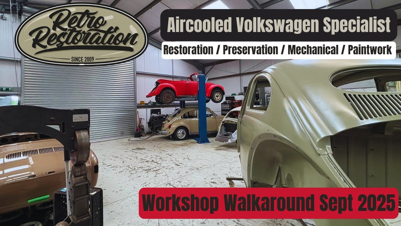 Sept 2025 Workshop Walkaround at Retro Restoration, Aircooled VW ...