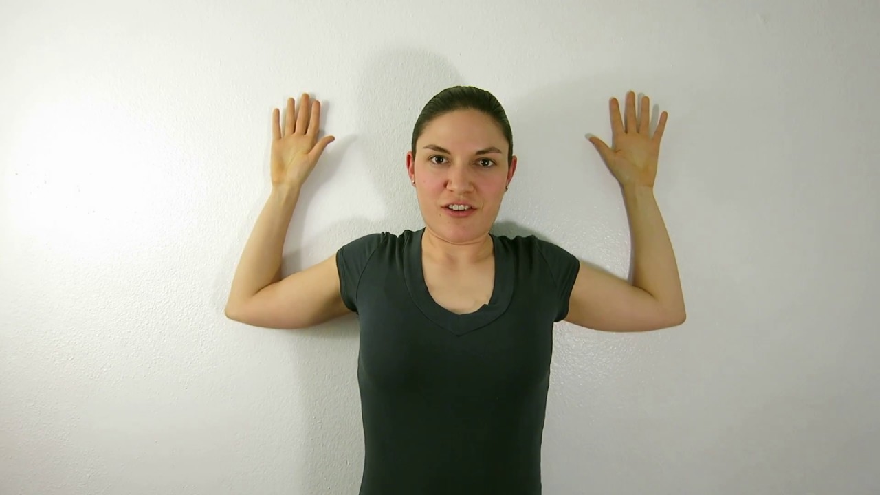 Wall Glide Exercise - YouTube
