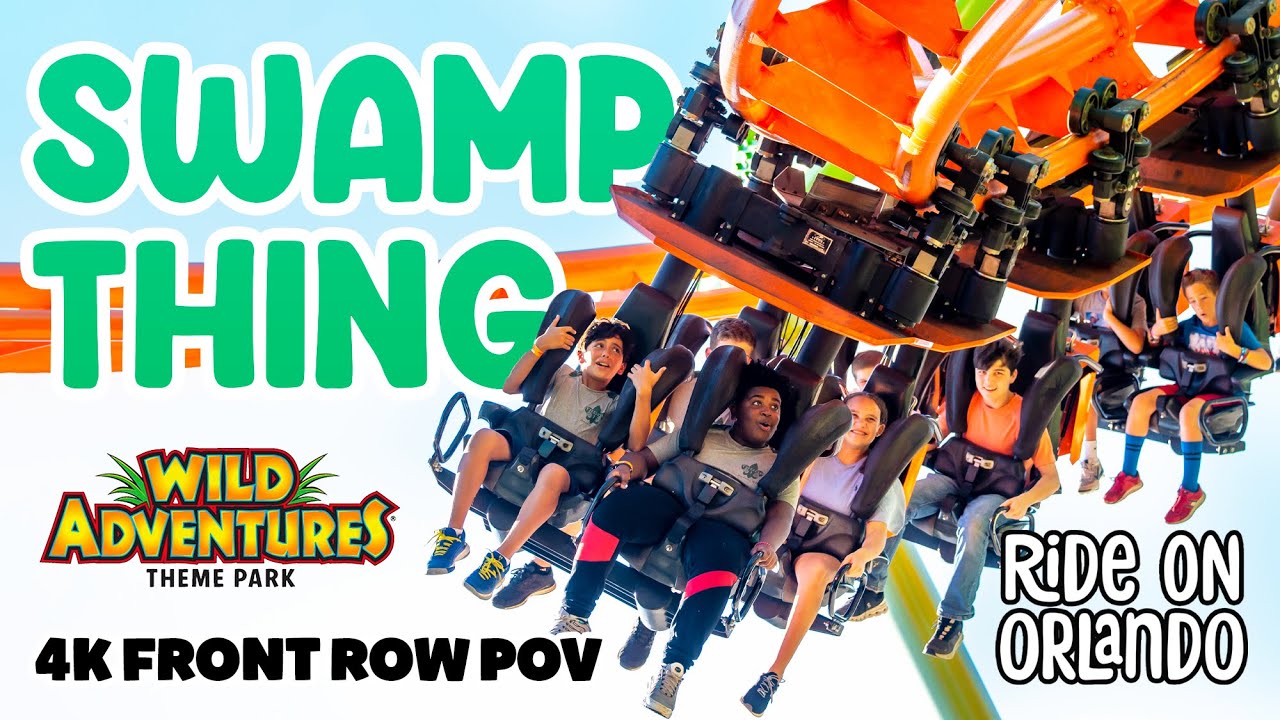 Swamp Thing at Wild Adventures - Suspended Roller Coaster above an ...