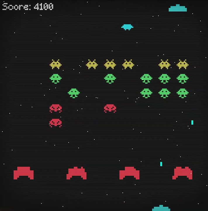 Space Invaders (Created using Python) - YouTube