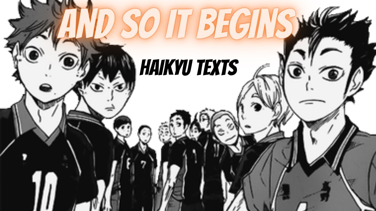 And so it begins | Haikyu texts | Yamahina? - YouTube
