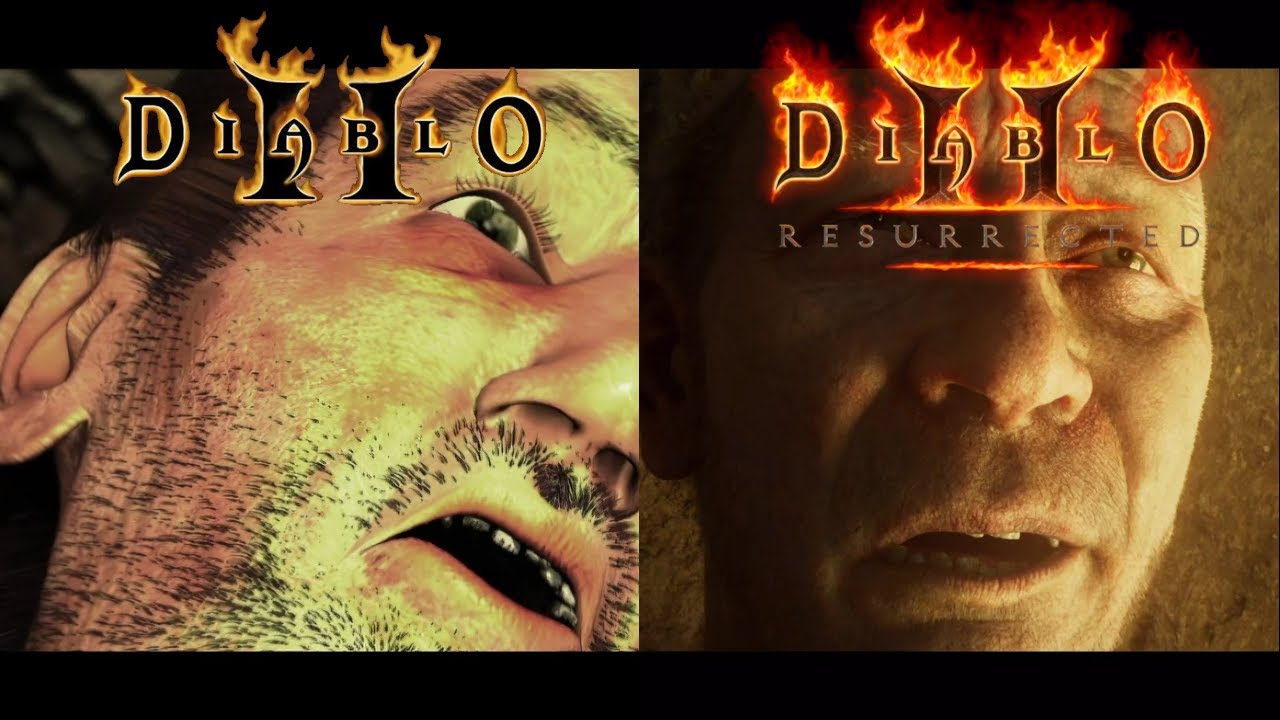 Diablo 2 Intro Cinematic Comparison | Side By Side | - YouTube