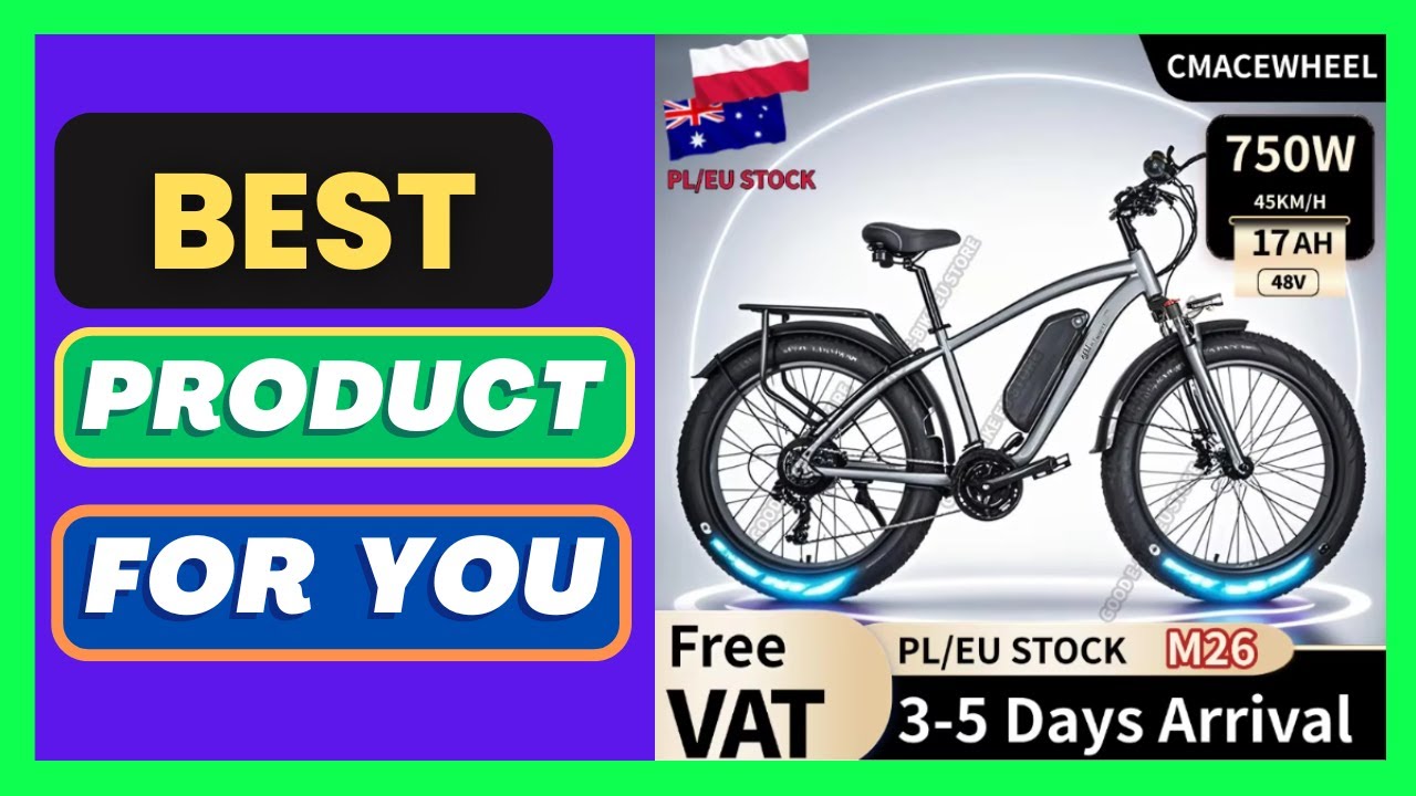 CMACEWHEEL M26 Electric Bike 26" Fat Tire - YouTube
