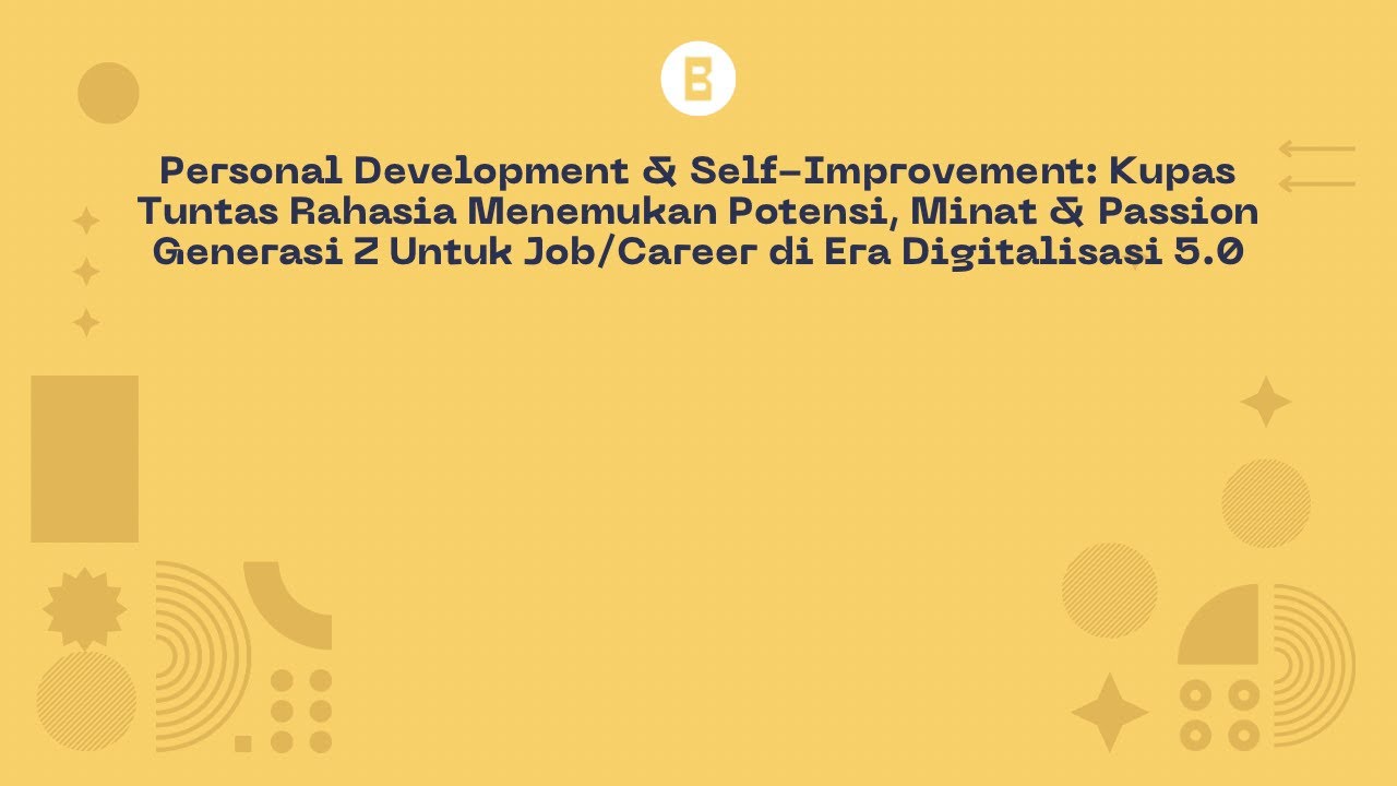 International Business Seminar Personal Development & Self-Improvement ...