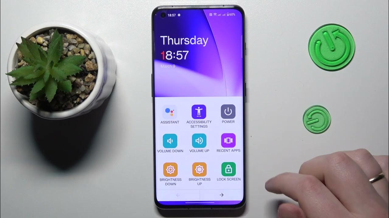 How to Restart OnePlus without Power Button - Enable the Accessibility Menu Shortcut - YouTube