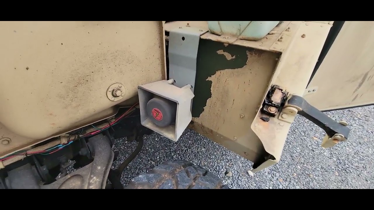 GovDeals: 1994 AM General HMMWV, Tan Humvee Diesel utility t - YouTube