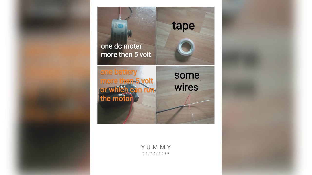 How to made simple mini fan at home with simple materials - YouTube