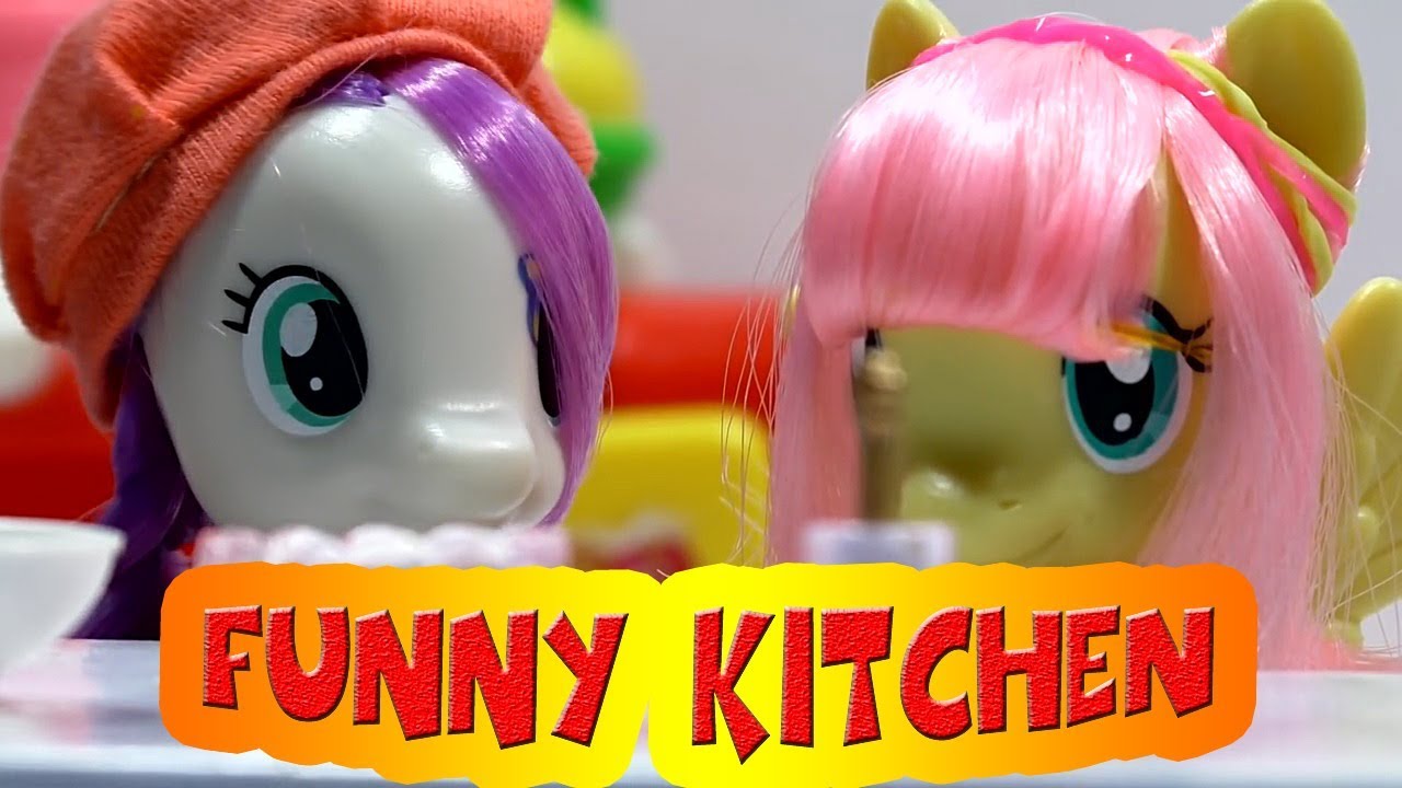 My Little Pony Funny Kitchen Making Ice Cream - YouTube