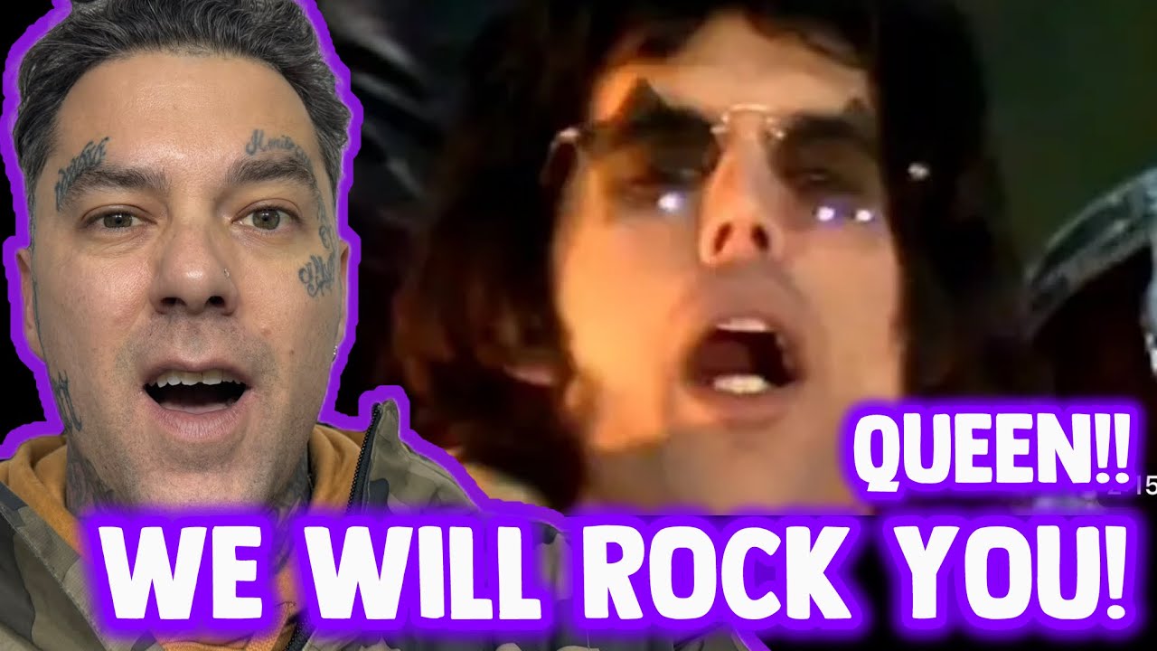 Rapper FIRST TIME REACTION to Queen - We Will Rock You (Official Video ...