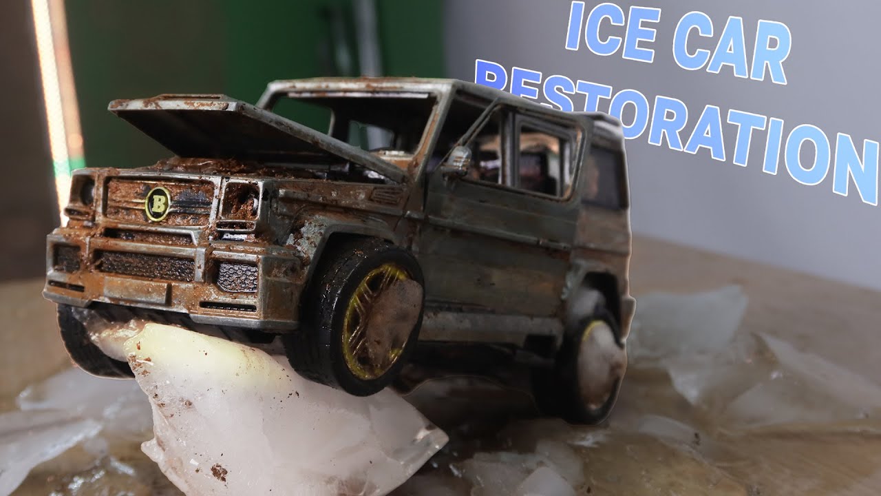 ice Car Restoration Mercedes AMG G65 BRABUS Gold - YouTube
