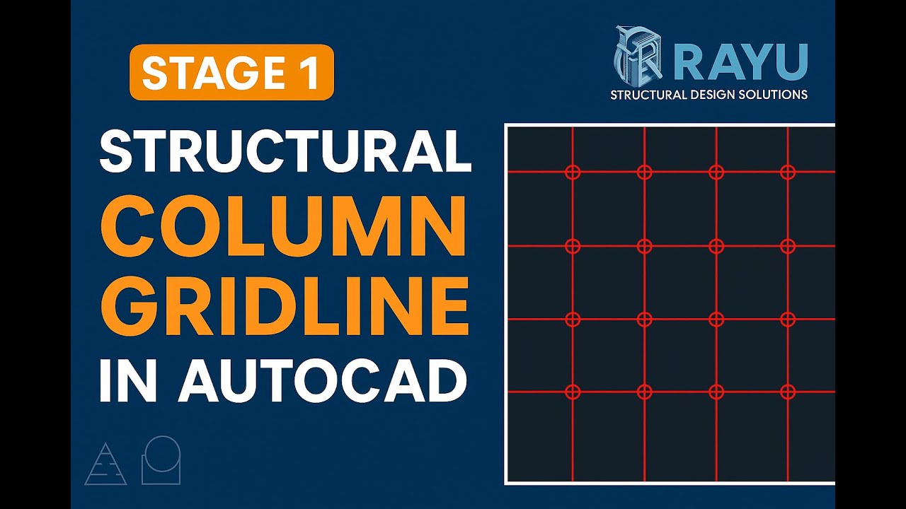 🏗️ Start Your Design with Column Grid Lines | 📐 AutoCAD Structural ...