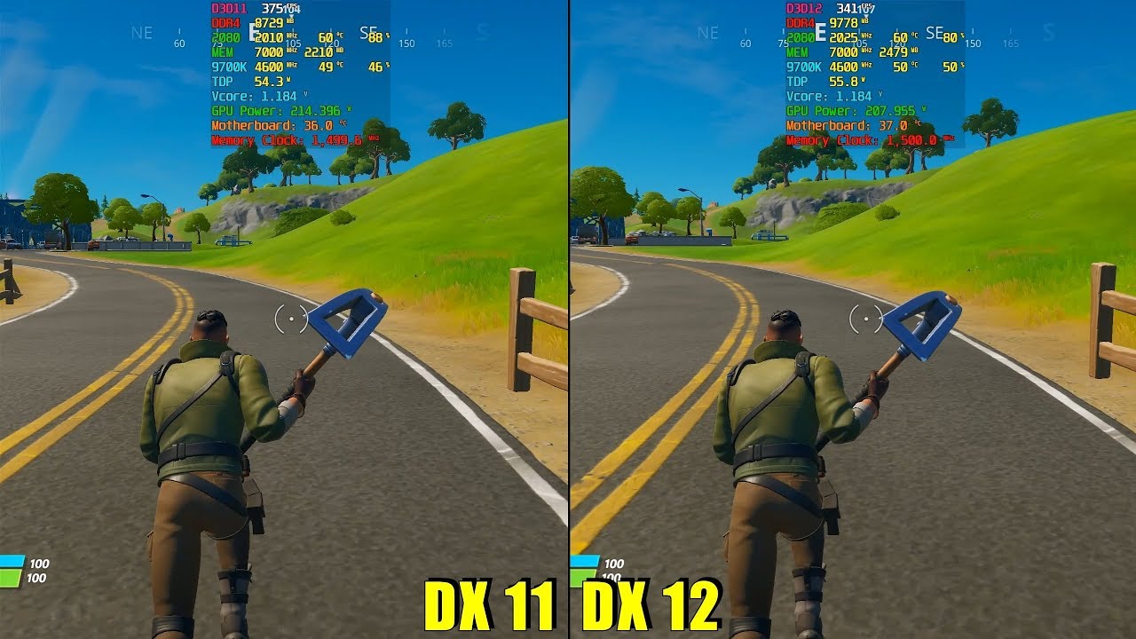 Fortnite DirectX 11 Vs DirectX 12 YouTube