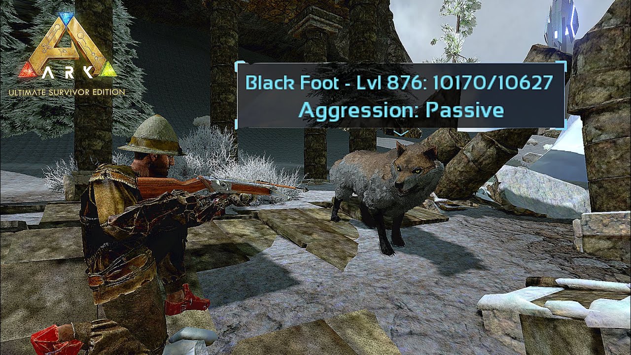 ARK Mobile | Taming LVL 900 Dire Wolf | Farming Hide/Chitin #ark # ...