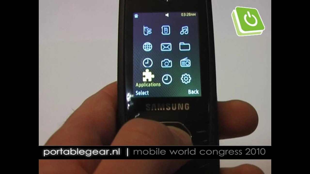 Samsung S3550 Shark 3 hands-on - YouTube