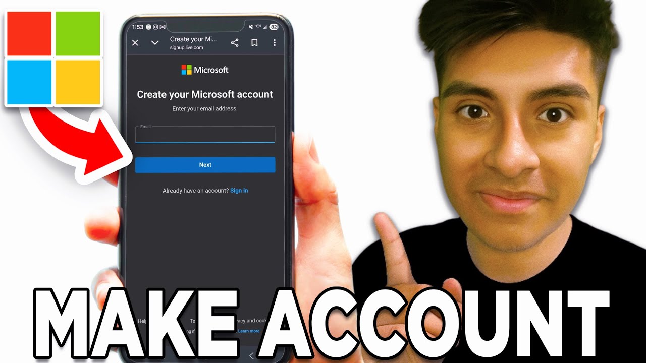 How To Make Microsoft Account In Mobile (Android) - YouTube