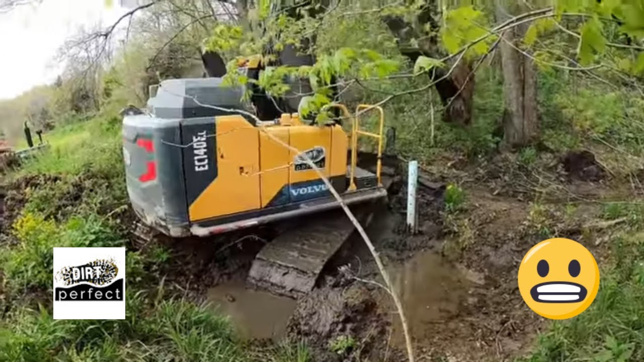 Just about buried the Volvo excavator and all caught on camera by my ...