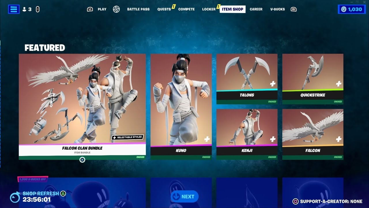 Fortnite | FALCON CLAN BUNDLE RETURNS | Item Shop 8/24/23 - YouTube