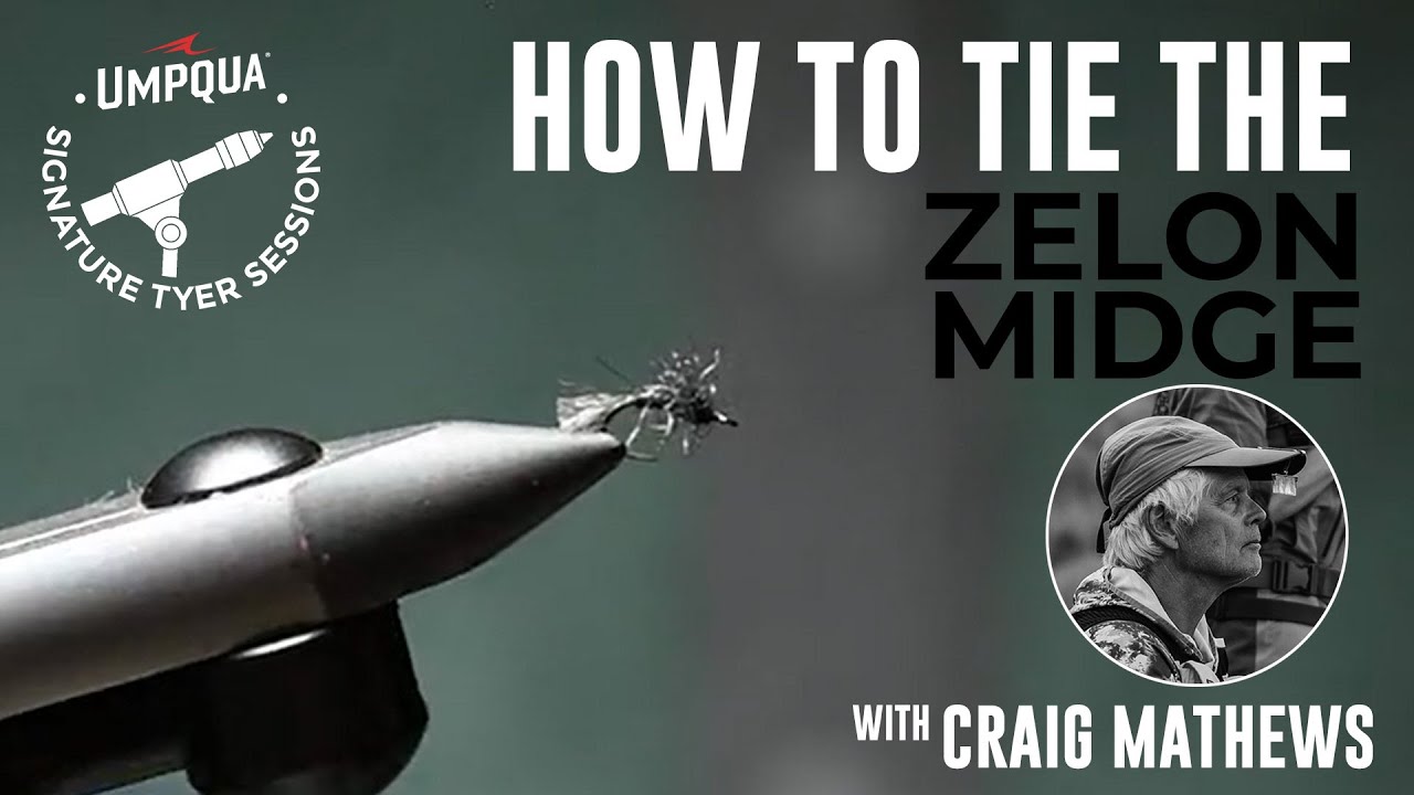 How to tie the Zelon Midge with Umpqua Signature tyer Craig Mathews ...
