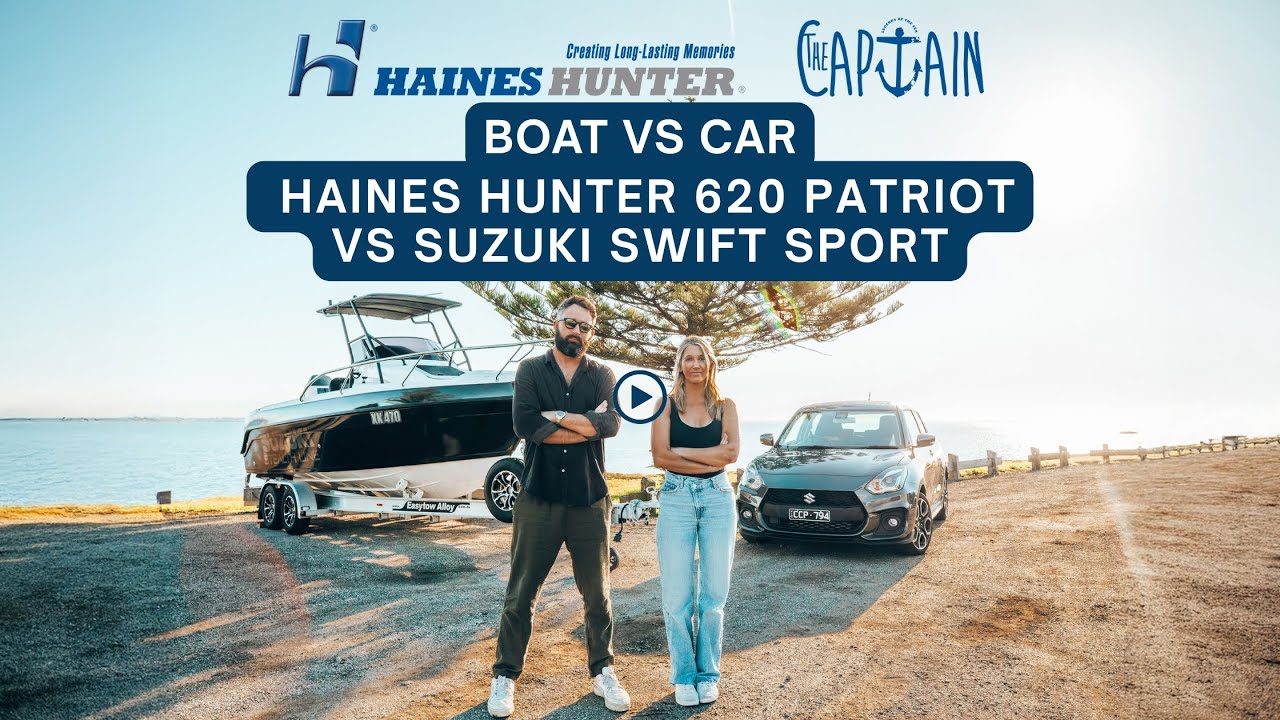 Boat vs Car | Haines Hunter 620 Patriot vs Suzuki Swift Sport - YouTube